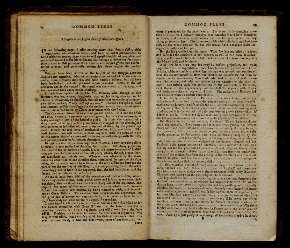 Common Sense, 1776 | Hamilton Education Program